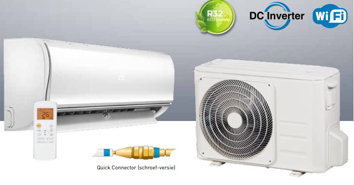 Midea MSQC-12HRDN8 Split Airco QuickConnect 3,5 kW Plug & Play - Airco ...